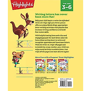 Write-On Wipe-Off Let's Write Letters (Highlights™ Write-On Wipe-Off Fun to Learn Activity Books)