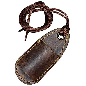 Hide & Drink, Leather_Lanyard Pen Holder, School & Office Supplies, Bookworm Accessories, Handmade Includes 101 Year Warranty :: Bourbon Brown