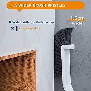 Crevice Cleaning Brush,Stiff & Flexible Bristles Gap Cleaning Brush Tool, Bathroom Gap Brush, Grout Cleaner Brush Hard Bristle Cleans Tight Spaces