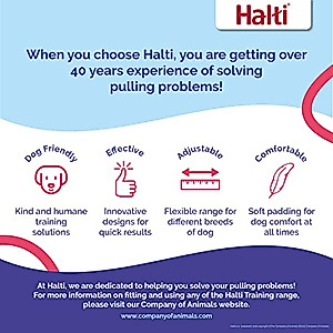 Halti Training Lead For Dogs, Double Ended Dog Training Leash for Halti Head Collar and No Pull Harness, Black Training Leash for Medium Dogs and Large Dogs