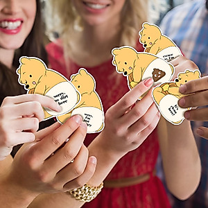 40pcs Winnie Baby Shower Scratch Off Game,Baby Shower Game Gifts For Winners - Baby Shower Prizes for Game Winners,Door Prizes & Silly Activity For Ice Breakers, Poop Scratch Off Lottery Tickets