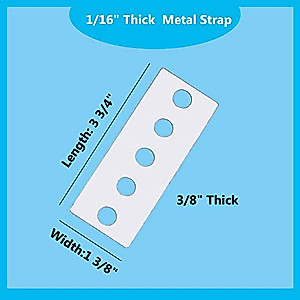 YUSUKEGU Snow Blower Impeller Kit Compatible with Modifies 2-Stage Machine 3/8" 3-Blade Universal Stainless Rubber Paddle Metal Straps