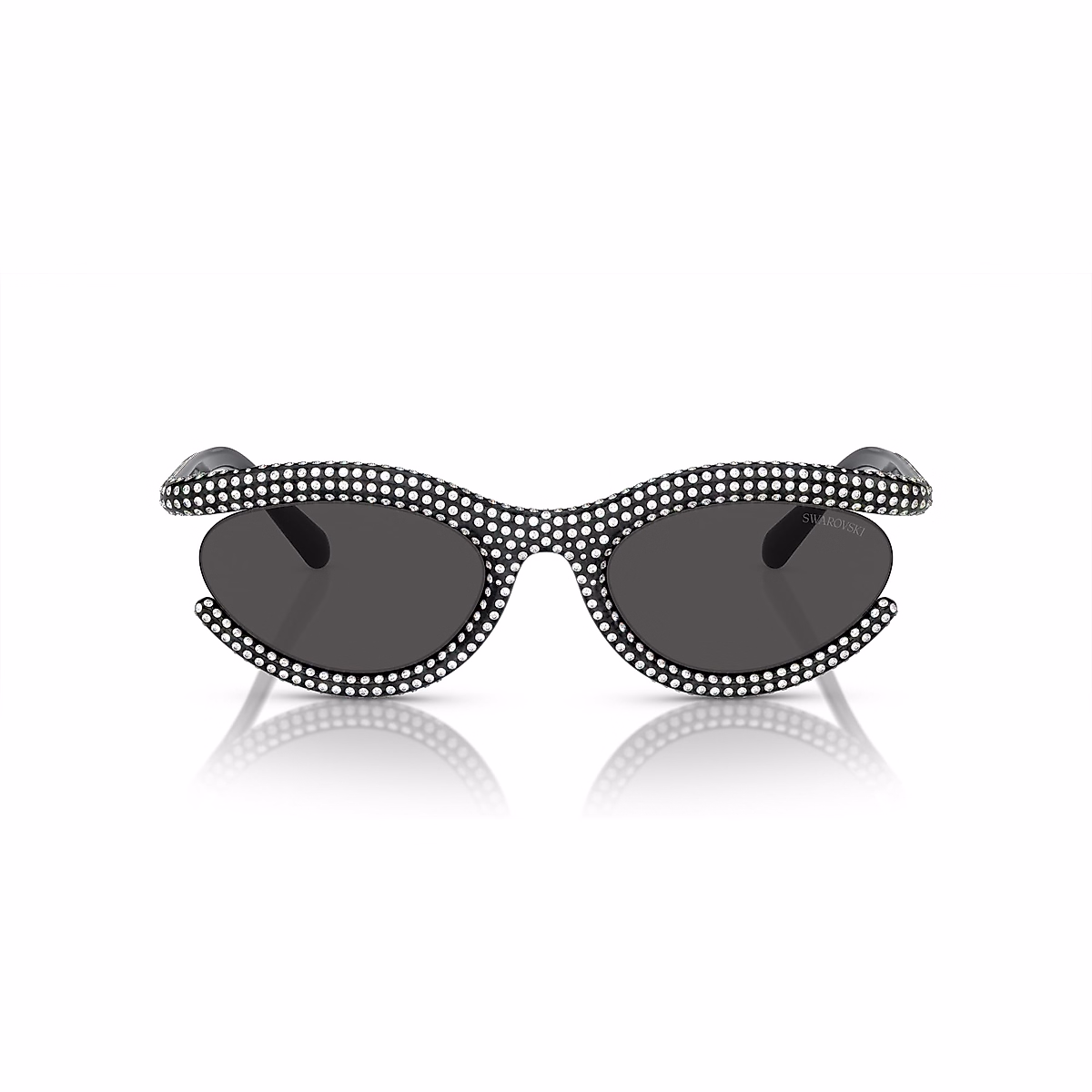 SWAROVSKI SK6006 Sunglasses, Black/Dark Grey, 54 mm