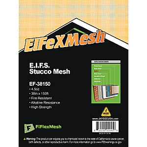 Non-Adhesive EIFS Stucco Mesh Fiberglass (38" x 150' - 4.5 oz.)