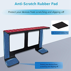 Chanvoo No Drill Aluminum Universal Under Desk Mount Holder for Xbox Series S, Xbox One S/X, Xbox 360, PS4 Slim/Pro, Desktop Mini PC with Adhesive (Black)