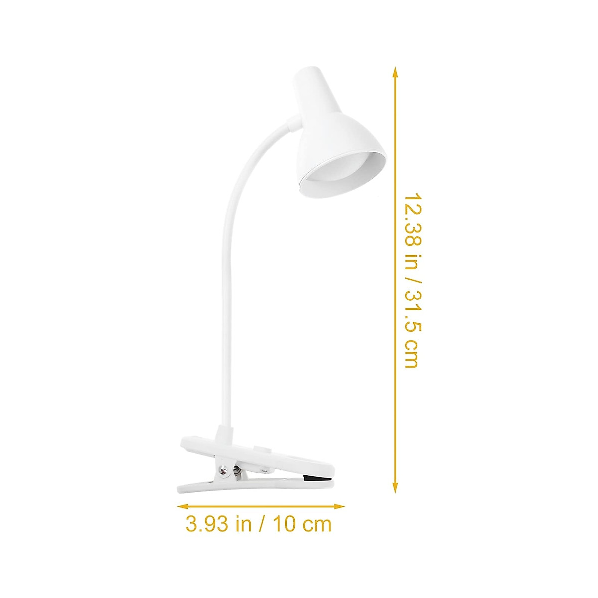 OSALADI Reading Lamp Gooseneck Desk Lamps LED Table Lamp Clip On Desktop Light with USB Charging Port for College Dorm, Home, Office