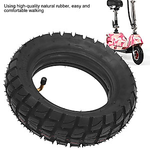 Yosoo Tire and Inner Tube, Sturdy 10in Inflatable Tyre for Electric Scooter for Scooter