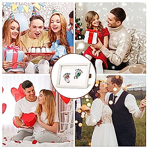 Tarklanda Money Gift Picture Frame,Wooden Money Frame Creative Kids Feet Money Gift Frame,A5 Wood Frame Money Gift Idea for Baby Shower Girls Boys Friends Family Photo Frame 6.7x9.0 inch (feet)