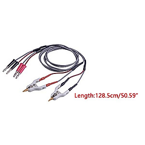 beler 4 Wires Type Microresistivity Test Lead Cable Kelvin Clip LCR Clamp
