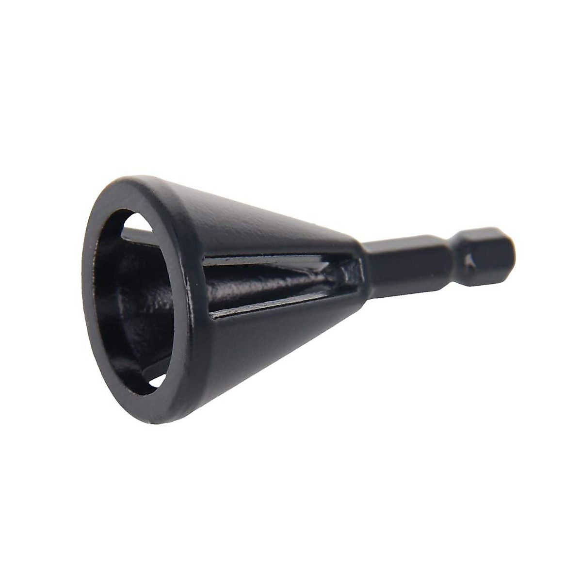 Utoolmart Deburring External Chamfer Tool Drill Bit Remove Repair Tool Hex Shank, High Manganese Steel Black