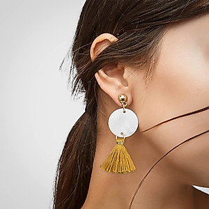 VAPKER 100Pcs 0.8Inch/2CM Mini Tassels Gold Tassel Tiny Handmade Craft Tassels with Gold Jump Ring for Earring Jewelry Necklace Making Accessories DIY