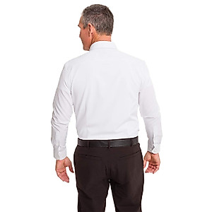 TRUWEAR Phenom Classic White Long Sleeve Men's Performance Fabric Dress Shirt
