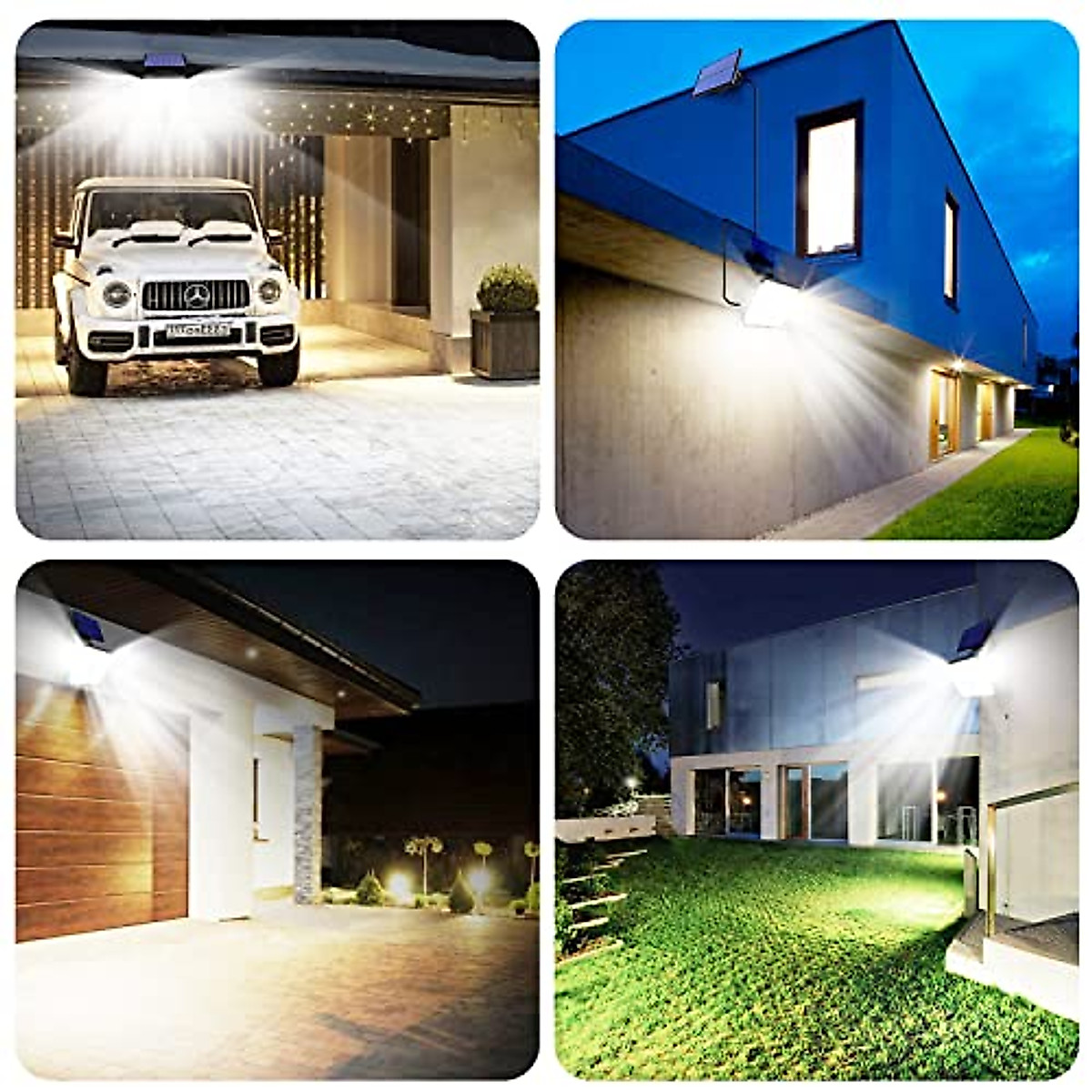 TANBABY Ultra Outdoor Solar Lights, 4000LM Motion Sensor Solar Flood Lights with Remote Control - IPX5 Waterproof Security Lights Ultra Dusk to Dawn Solar Lighting for Outside Patio Garage