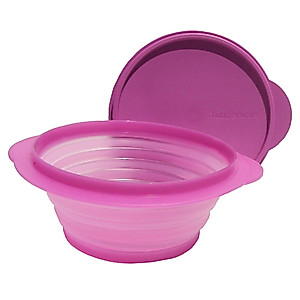 Tupperware FlatOut Flexible Storage Container 4 Cup Capacity Mulberry Purple