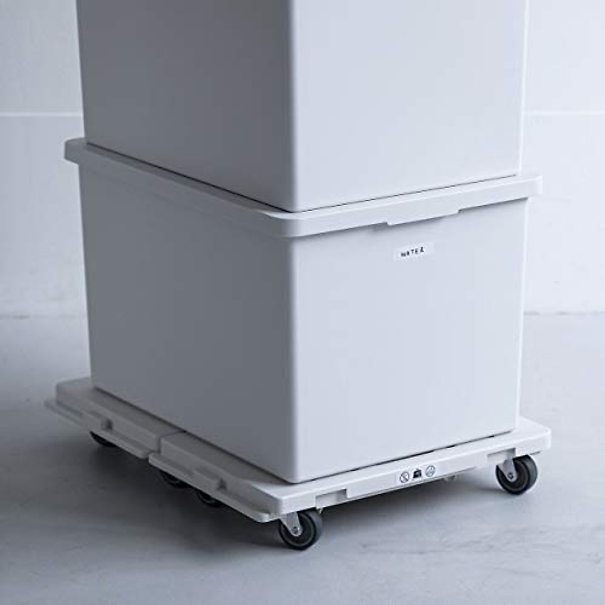 MUJI 82007848 Polypropylene Flat Dolly That Can be Connected to Vertical or Horizontal, Approx. Width 10.8 x Depth 16.1 x Height 3.0 inches (27.5 x 41 x 7.5 cm)