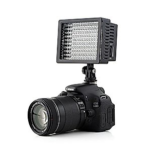 Lightdow LD-160 Ultra High Power Dimmable 160 LED Bulb Video Light for Canon Nikon Sony DSLR Camera