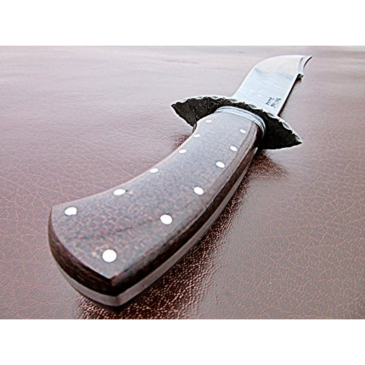 Poshland RG-57 Handmade Demascus Steel 15 Inches Bowie Knife - Beutifull Jute Micarta Handle with Demascus Guard & Bolster