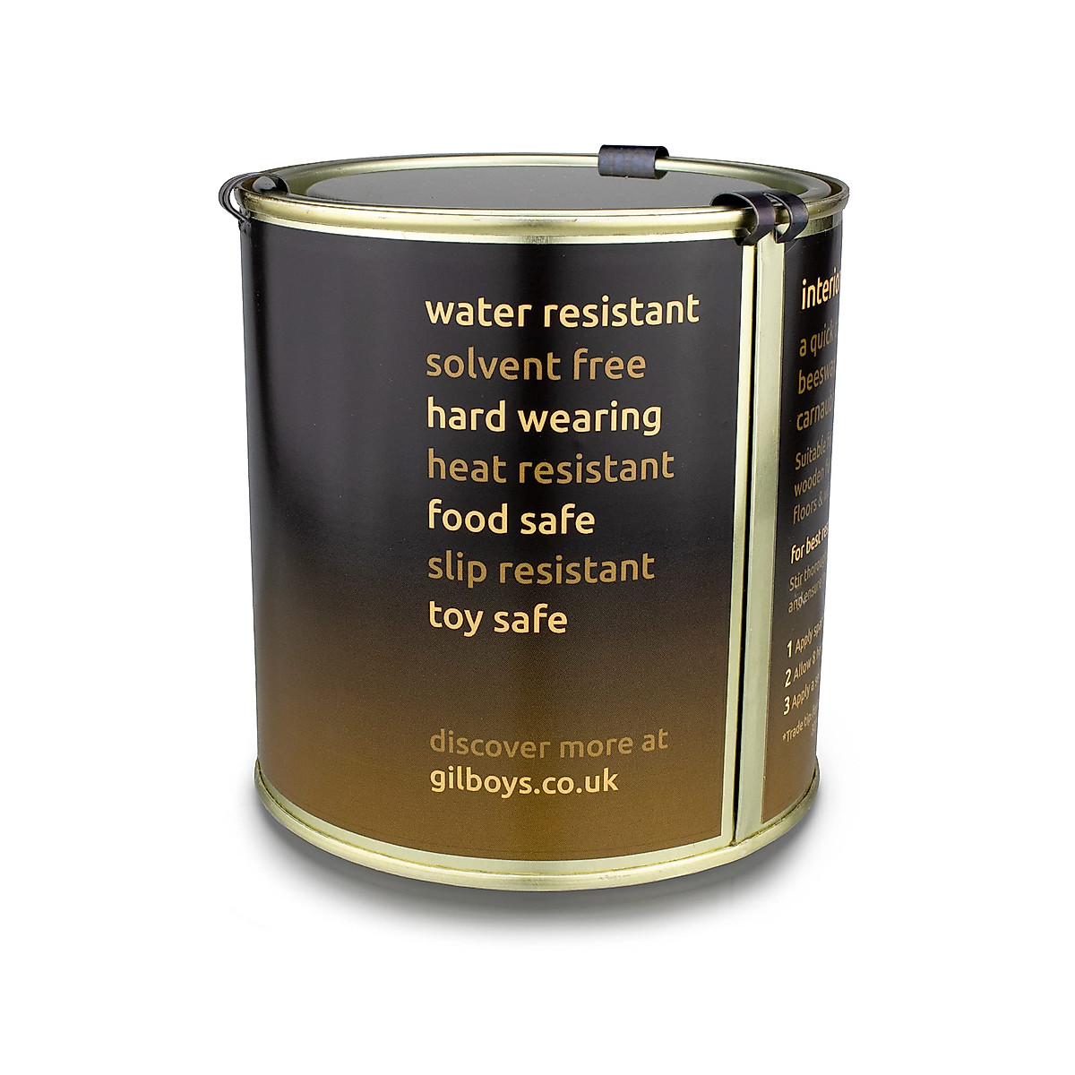 Gilboys Hard Wax Oil - Interior Wood Finish - 500ml - All Natural, Quick Drying, Water & Heat Resistant - Perfect for Sealing & Finishing Kitchen worktops, Stairs, Floors, Doors & Dining Tables…