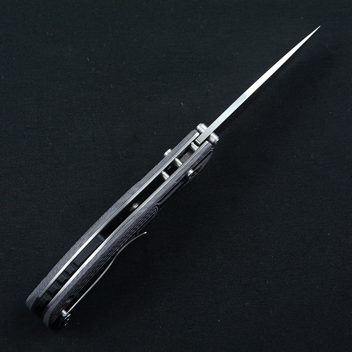 Y-START JIN02 Axis Outdoor Pocket Knife D2 Steel Blade Satin G10 Handle (Gray)