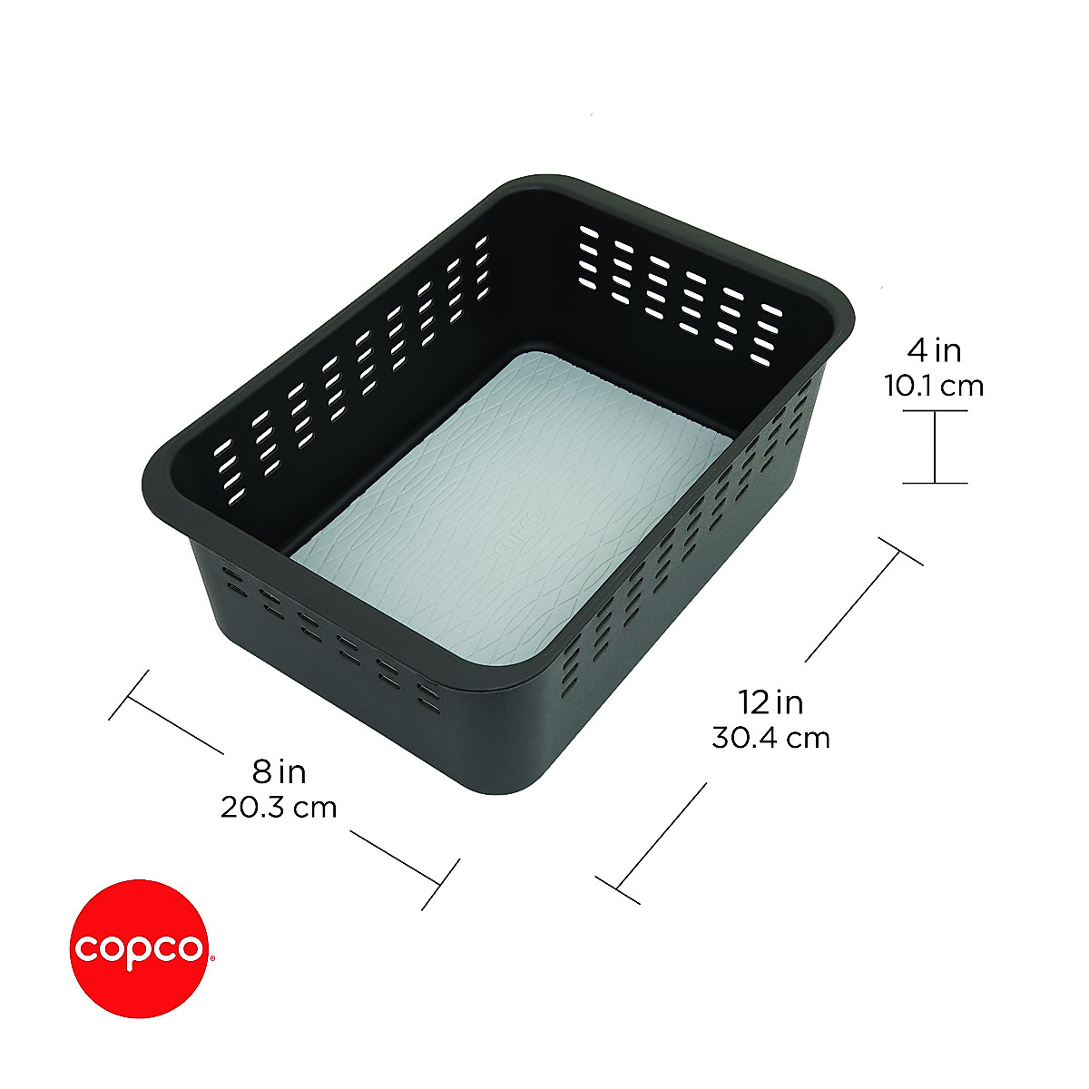 Copco Basics Small Storage Basket, Charcoal