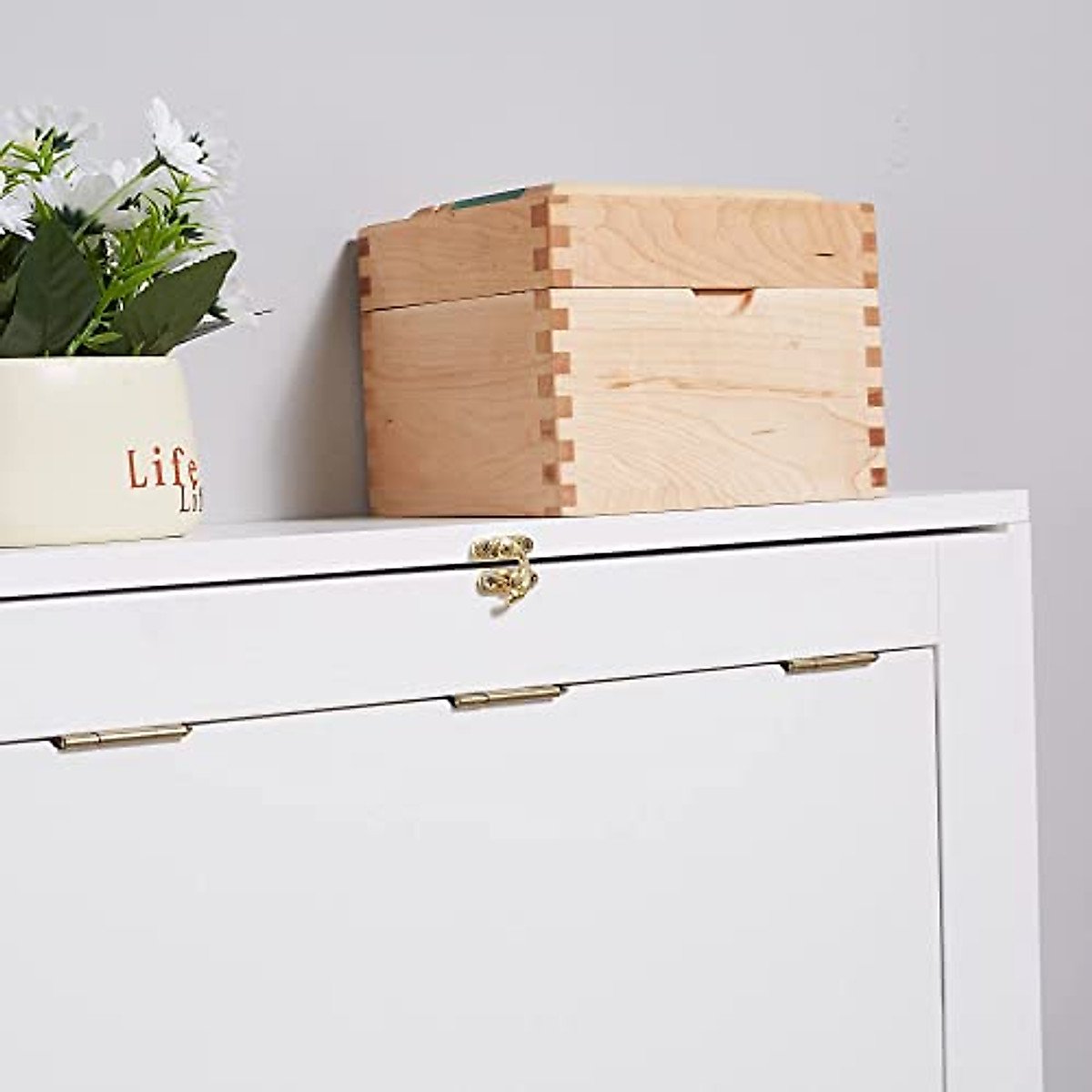 HOMCOM Compact Fold Out Wall Mounted Convertible Desk with Storage, White