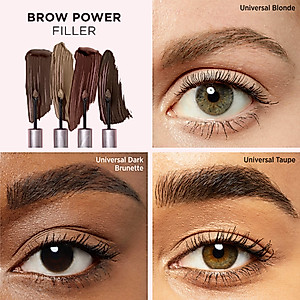 IT Cosmetics Brow Power Filler, Universal Taupe - Volumizing Tinted Fiber Brow Gel - Instantly Fills, Shapes & Sets Your Brows - Waterproof Formula Lasts Up To 16 Hours - 0.14 fl oz