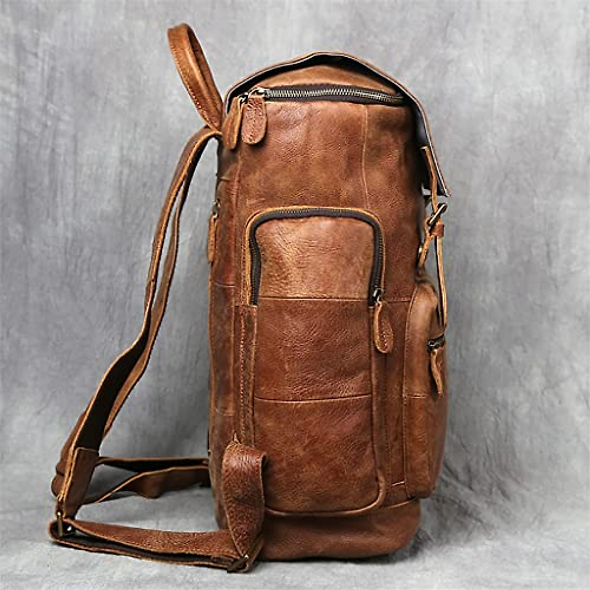 FEER Genuine Leather Backpack First Layer Cowhide Backpack Leisure Travel Bag Large Capacity Laptop Bag For 16inch