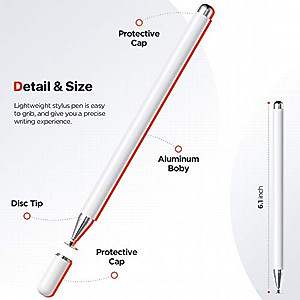 ORIbox Stylus Pens for Touch Screens,Stylus Pen for iPad,iPad Pro,iPad Air,iPhone,Android,Tablet,Samsung,HTC,Fire Tablet,Stylus Pencil,All Capacitive Touch Screen Device