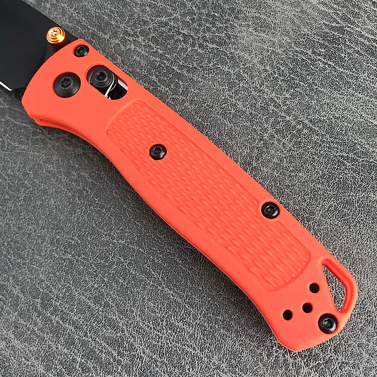 6.5in Bugout 533 Folding Knife - Axis Lock Pocket Knife with 7Cr17Mov steel Blade and Glass Reinforced Nylon Handle, Thumb Stud and Belt Clip, for EDC Camping Survival