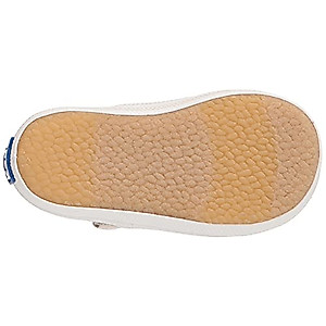 Keds baby girls Champion Lace Toe Cap T-strap Sneaker, Snow Leopard, 3 Infant US