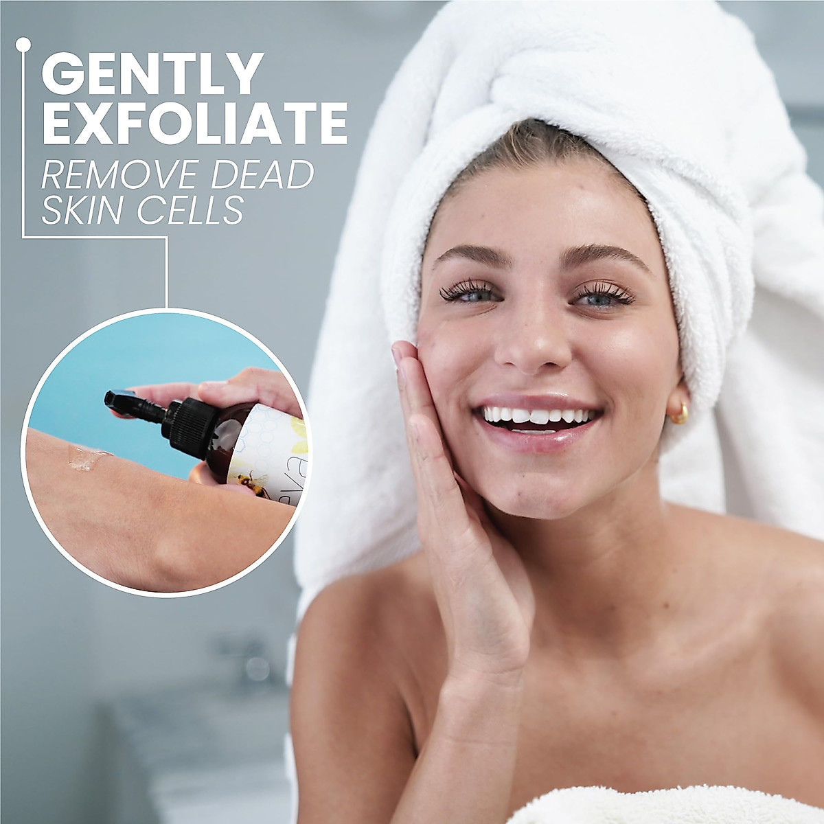 Eva Naturals Coconut & Honey Cleanser Hydrating Foaming Cleanser - Moisturizing, Non-Stripping Daily Acne Face Wash For All Skin Types - 6 Fl Oz