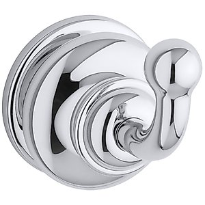 KOHLER K-12156-CP Fairfax Single Robe Hook, Polished Chrome