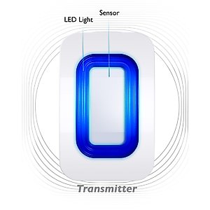 Fosmon WaveLink 51054HOM Add-On Door Motion Sensor Unit (No Receiver) - White