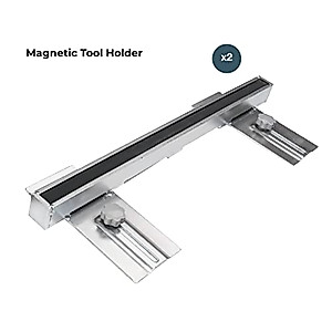 Crownwall Slatwall Steel 16" Magnetic Tool Bar - 2 Pack
