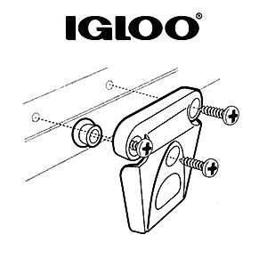 Igloo Set of 2 Cooler Latch Posts & Screws (Part #24013)