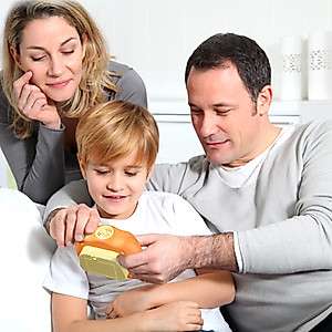 AIQI 2024 LED Push Game Fidget Toy with Music,Four Modes and Electronic Speed Push Game for Stress Relief and Brain Exercise,Ideal for Adults, Boys and Girls [Orange]