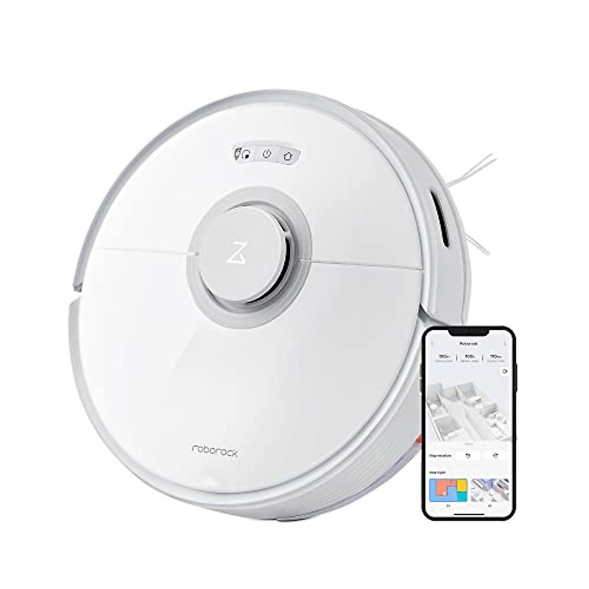 roborock Q7 Max Robot Vacuum and Mop Cleaner, 4200Pa Strong Suction, Lidar Navigation, Multi-Level Mapping, No-Go&No-Mop Zones, 180mins Runtime, Works with Alexa, Perfect for Pet Hair(White)