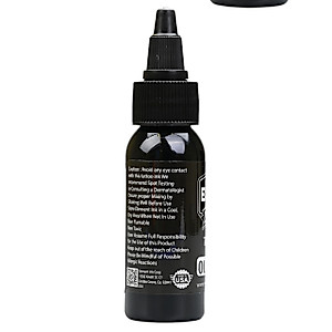 Element Tattoo Supply - Black Tattoo Ink Lining Outline Shading Mixing Ink Blending Solid Tattooing Ink Permanent for Human Skin Professional Vegan Tattoo Ink 1oz Bottle