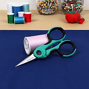 SINGER 00557 4-1/2-Inch ProSeries Detail Scissors with Nano Tip, Teal