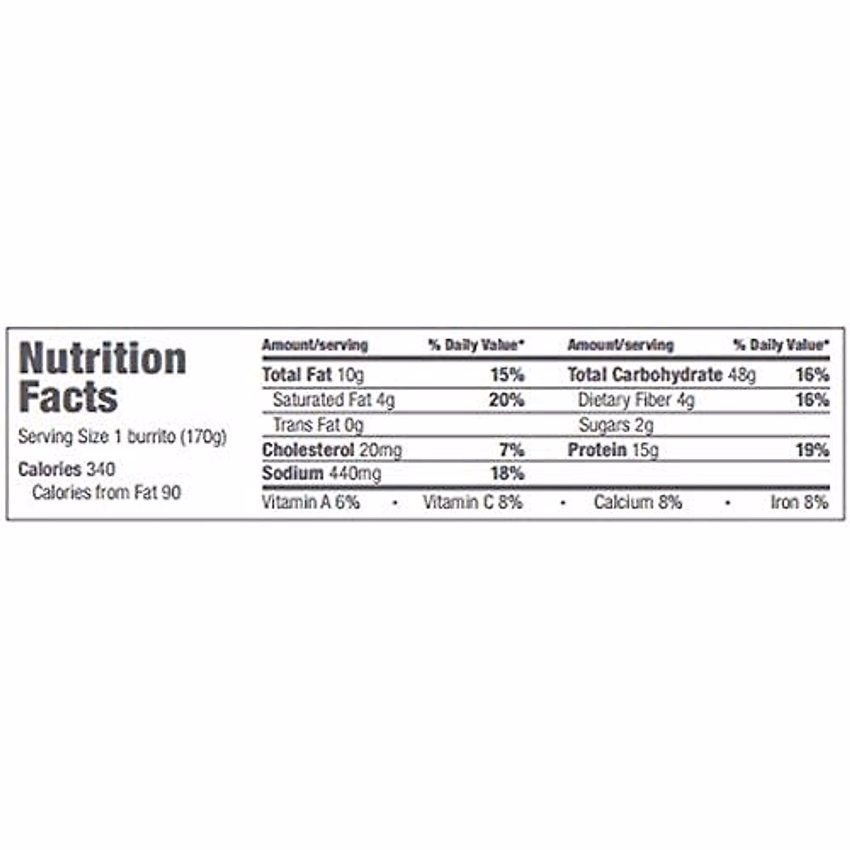 Evol Chicken Bean Rice Classic Burrito, 6 Ounce -- 12 per case.