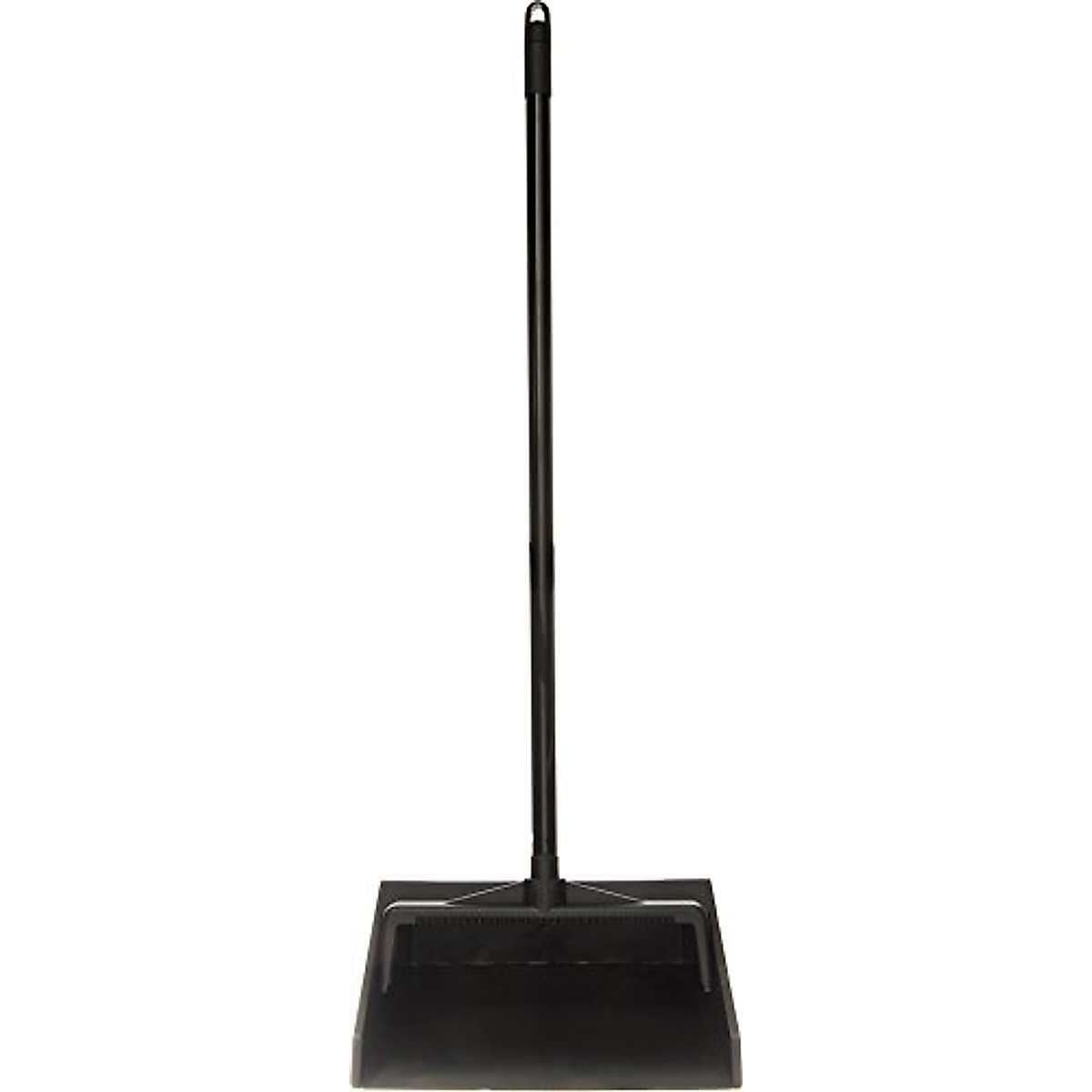 Carlisle FoodService Products Duo-Pan Upright Dust Pan with Serrated Yoke for Floor Cleaning, Restaurants, Office, And Janitorial Use, Plastic, 30 Inches, Black