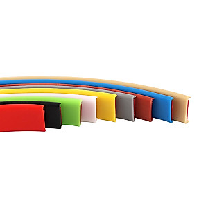 homeemoh U-Shape Edge Banding Self Adhesive Veneer Edging Trim 40mm x 5m Furniture Edge Protector for Table Cabinets Shelves