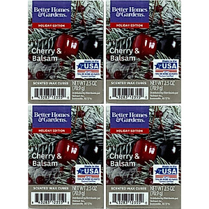 Better Homes and Gardens Cherry and Balsam Wax Cubes 4-Pack