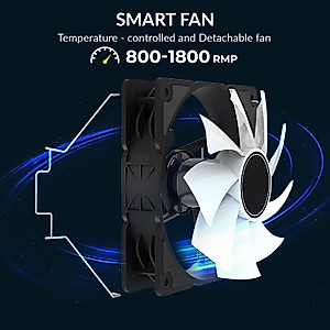 Dracaena RGB CPU Air Cooler, 120mm PWG CPU Fan,4 Heat Pipes, RGB CPU Air Cooling for Intel LGA 1700/115X/1200, AMD AM4/AM5