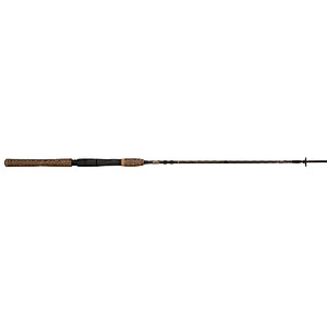 Berkley 6’ Lightning Rod Spinning Rod, One Piece Spinning Rod, 6-12lb Line Rating, Medium Light Rod Power, Moderate Fast Action, 1/16-3/8 oz. Lure Rating,Brown