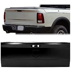 HECASA Rear Tailgate Shell Compatible with 2010-2022 Dodge Ram 1500 2500 3500 Replacement for CH1900129 Truck Tail Gate Primered Steel Black