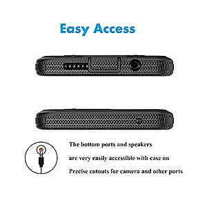 Njjex Rugged Case For Samsung Galaxy A71 5G, For Galaxy A71 Case + Tempered Glass Screen Protector [2 Pack], [Nbeck] Shockproof Heavy Duty Locking Swivel Holster Belt Clip Kickstand Hard Cover [Black]