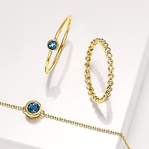 RS Pure by Ross-Simons 0.25 ct. t.w. Bezel-Set Diamond Eternity Band in 14kt Yellow Gold. Size 6