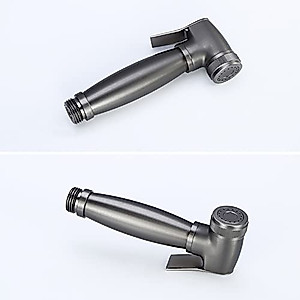 MINJING Bidet Sprayer Kit for Toilet Grey Hot and Cold Hand Held Sprayer Toilet Attachment Multifunction Wall Mounted Bathroom Toilet Bidet Mixer Spray Kit,Shower Hose,D