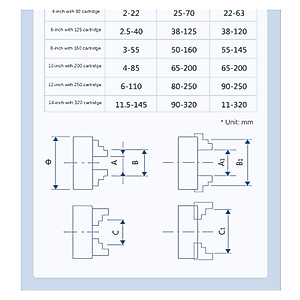 KACOME 6 in. Universal indexing Table Rotary Table 125 3-jaw Chuck milling Machine Indexing Head Vertical and Horizontal indexers